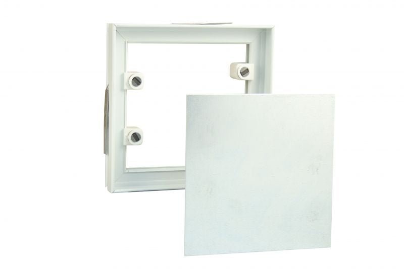 Tile frame with carrier plate made of galvanized sheet steel and ...
